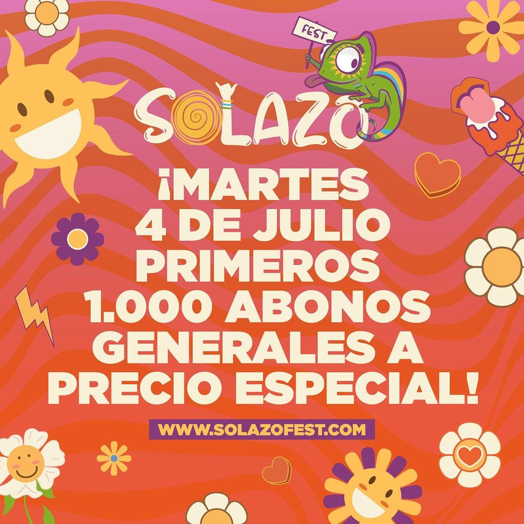 Solazo Fest 2024 | Cartel, entradas, horarios y hoteles