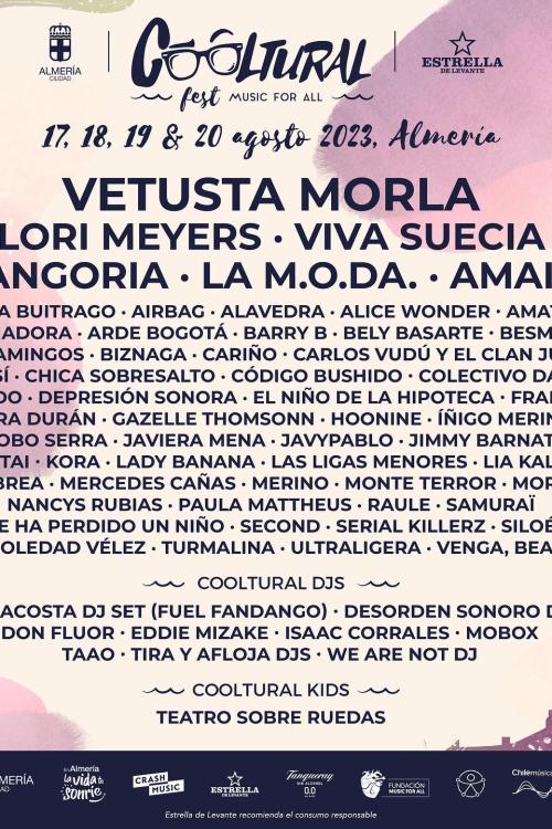 Cooltural Fest 2023 | Cartel, entradas, horarios y hoteles