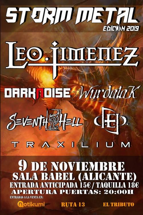 Storm Metal 2019 | Cartel, entradas, horarios y hoteles