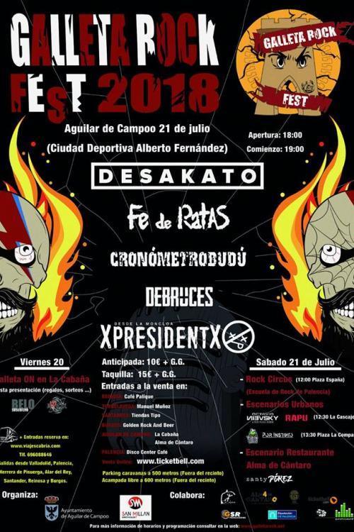 Galleta Rock Fest 2018 | Cartel, entradas, horarios y hoteles