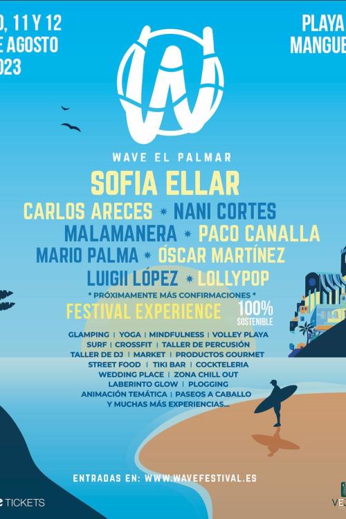 Wave El Palmar Festival 2023 | Cartel, entradas, horarios y hoteles