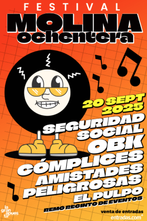Molina Ochentera 2025 | Cartel, entradas, horarios y hoteles