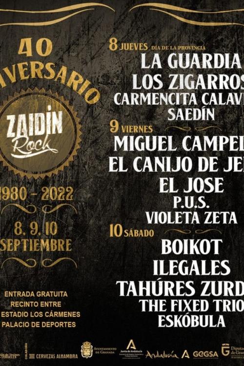Zaidín Rock 2022 | Cartel, entradas, horarios y hoteles